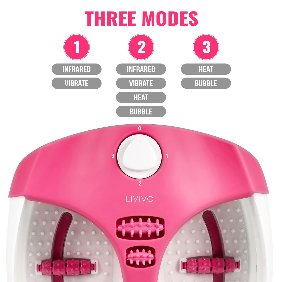 INFRARED VIBRATING WET BATH FOOT SPA MASSAGER PEDICURE FOOTSPA SOOTHING ...